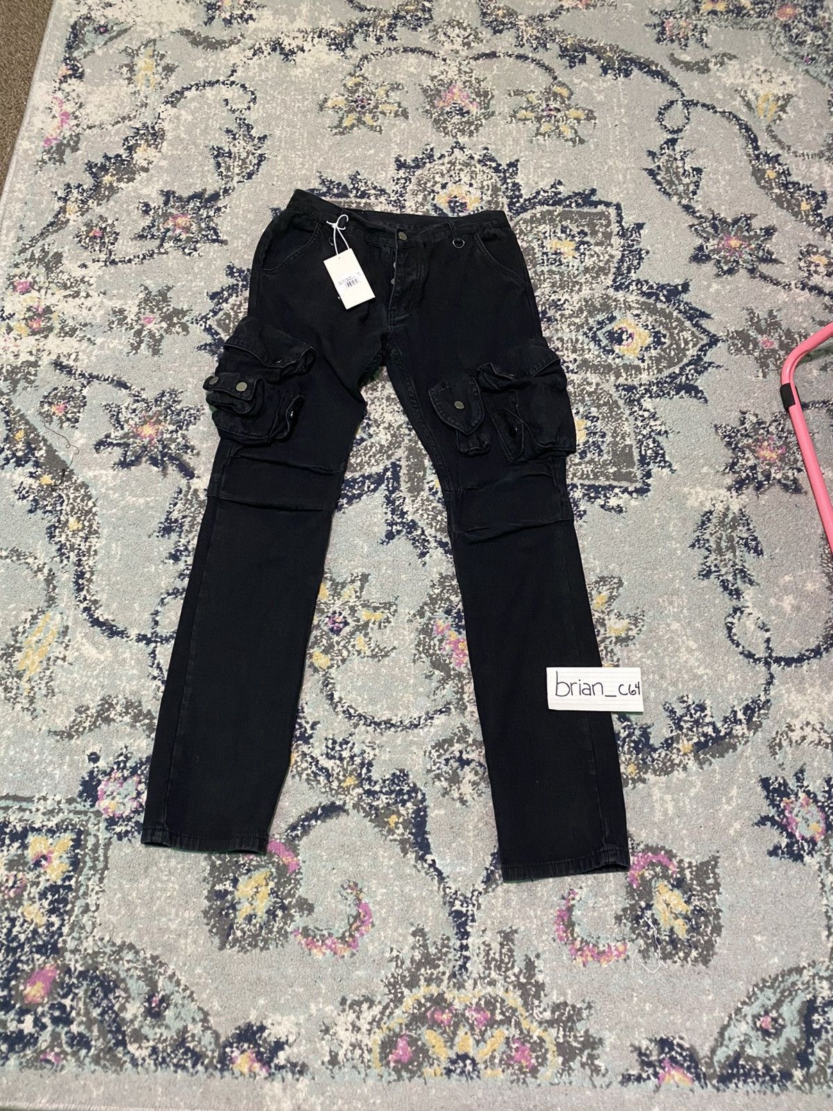 Mnml Waxed Denim Cargo Pants Grailed