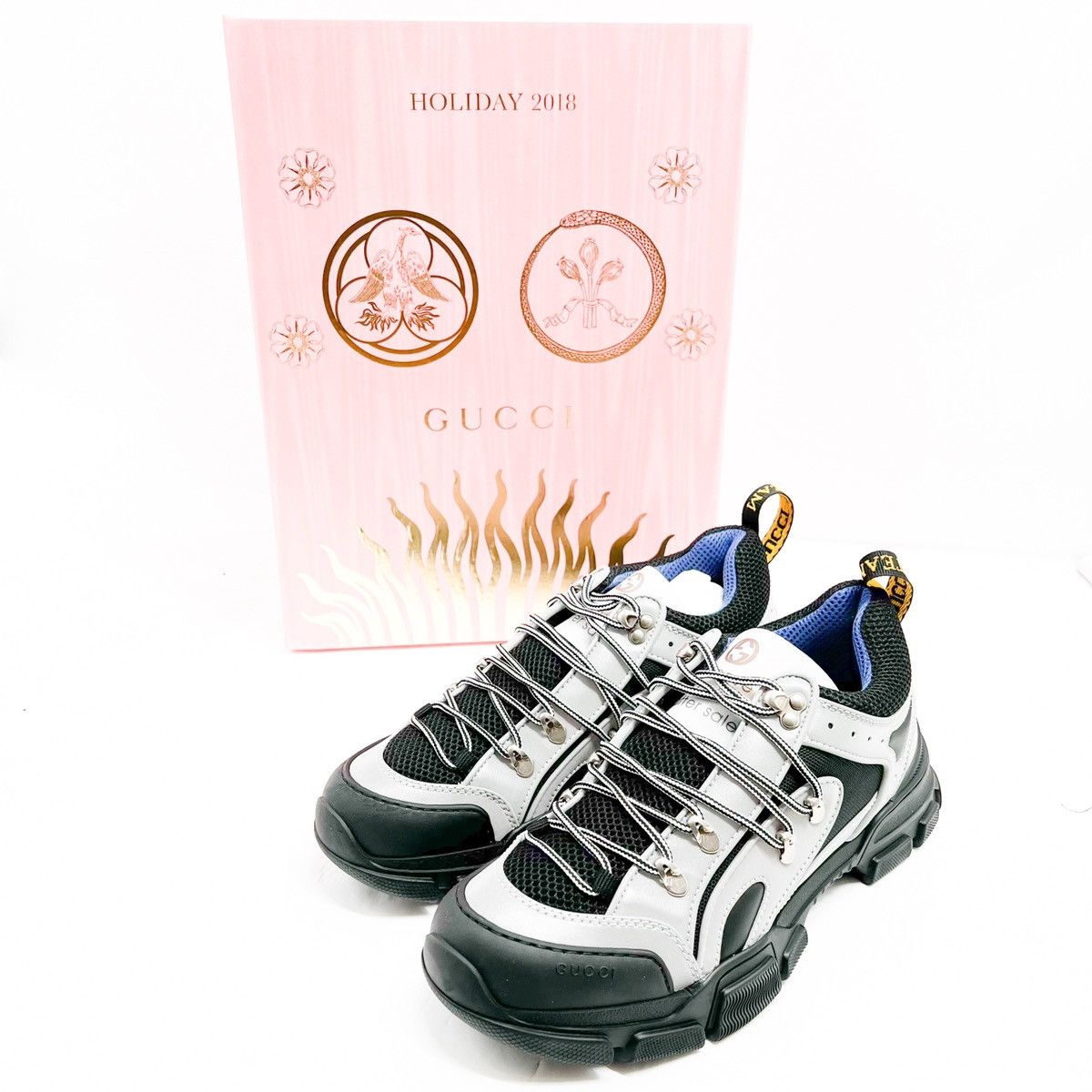 Gucci Gucci - Flashtrek Reflective Rubber, Leather Mesh Sneakers | Grailed