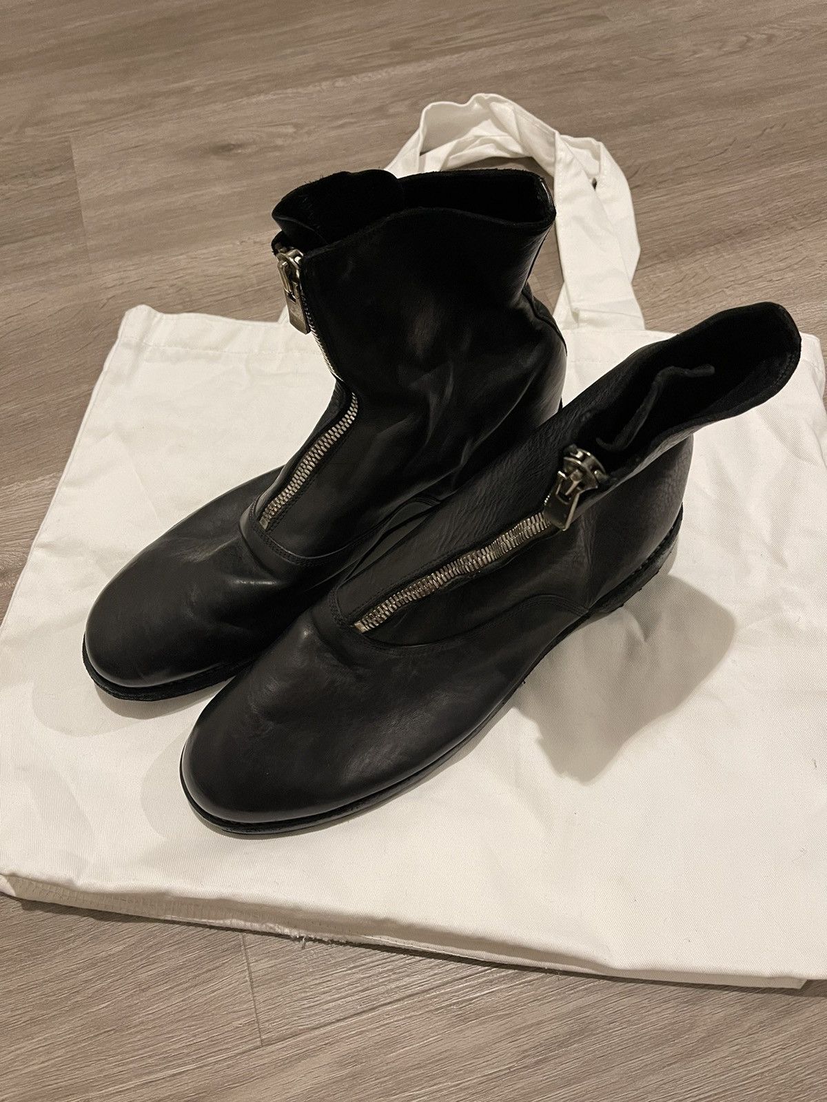 Guidi Guidi 210 Black Horse Leather Front Zip Boots | Grailed