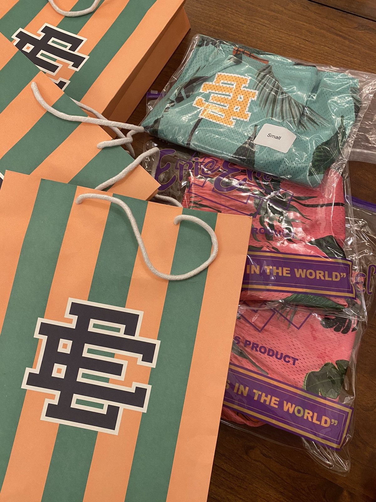 Eric Emanuel Miami Exclusive Grand Opening EE Shorts (Small) Teal | Grailed