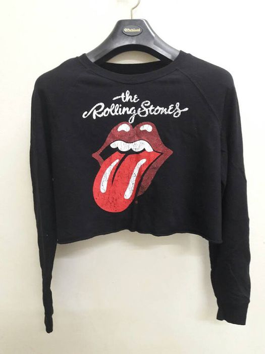 The Rolling Stones The Rolling Stones / Cropped T-Shirt Long Sleeve ...