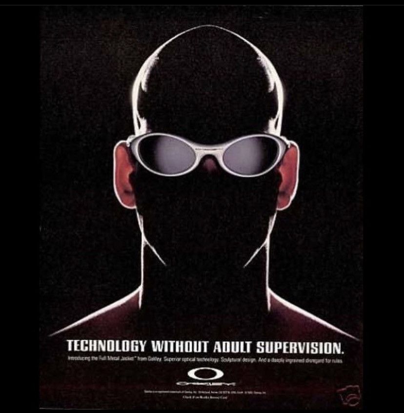 Vintage RARE Oakley Eye Jacket 1.0 Sunglasses White Jordan Rodman | Grailed