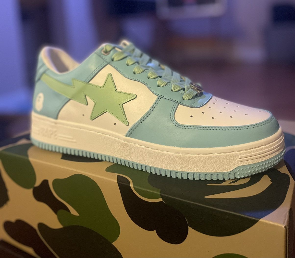 Bape Bapesta Pastel "Sax" | Grailed