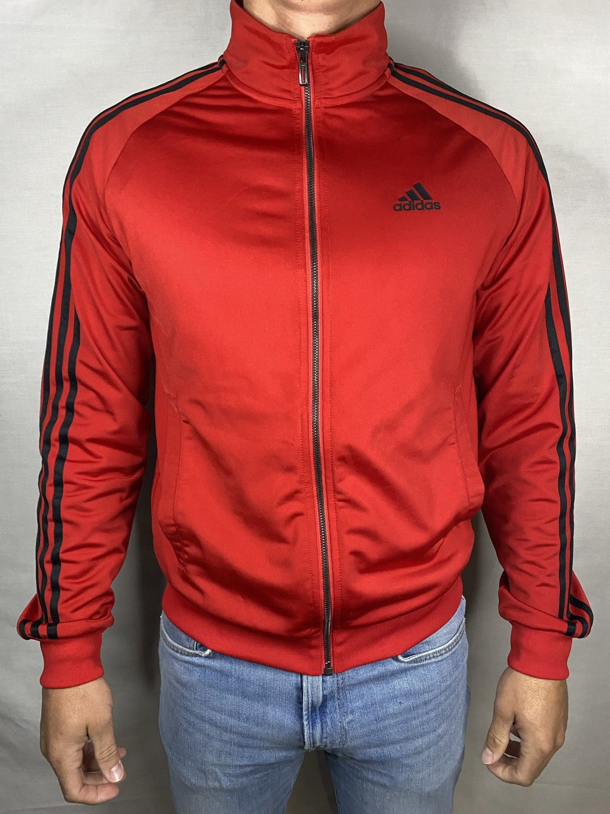 Adidas Adidas Red Track Jacket Full Zip | Grailed