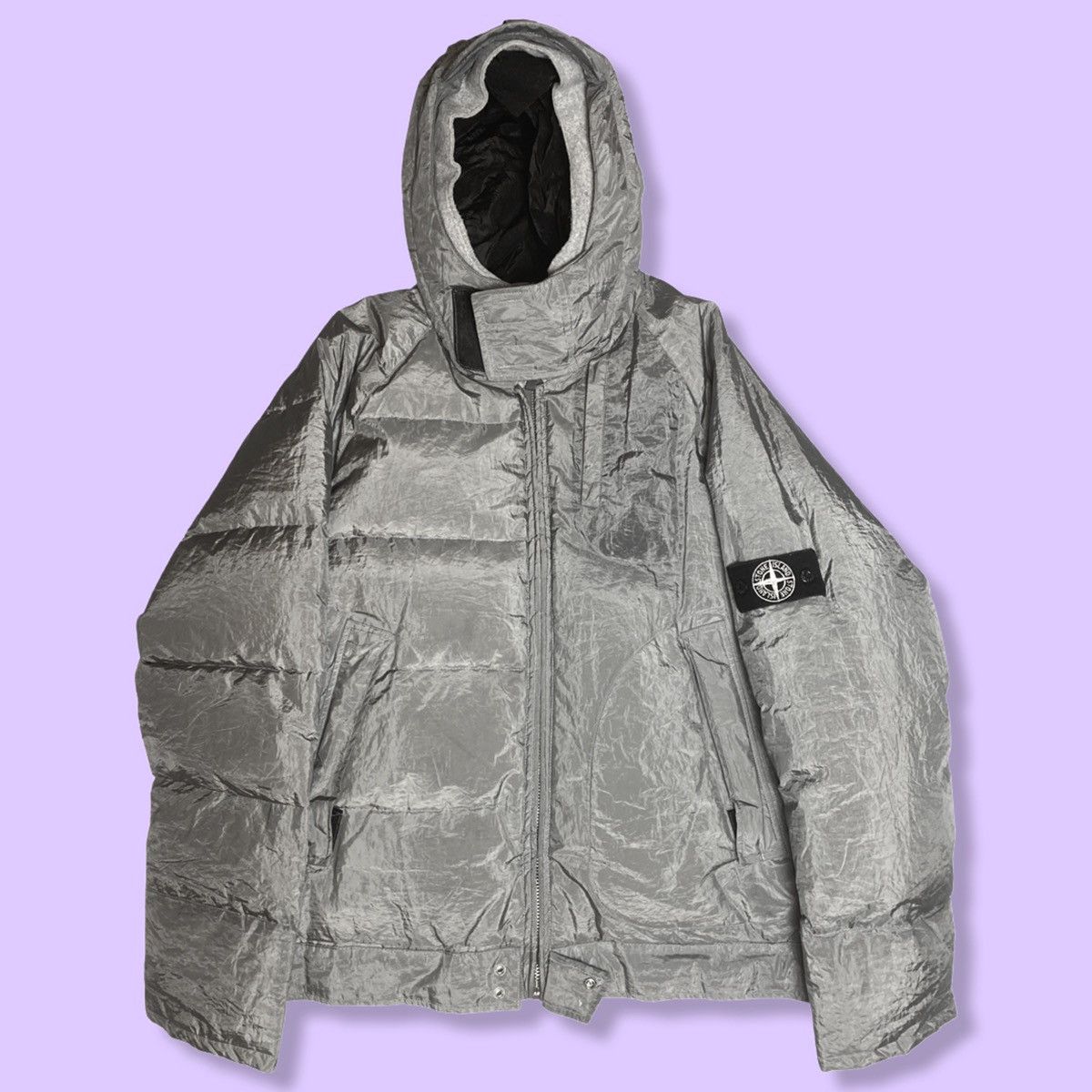 Stone Island × Vintage Stone Island 2006 Nokia Pure Metal Shell Puffer ...