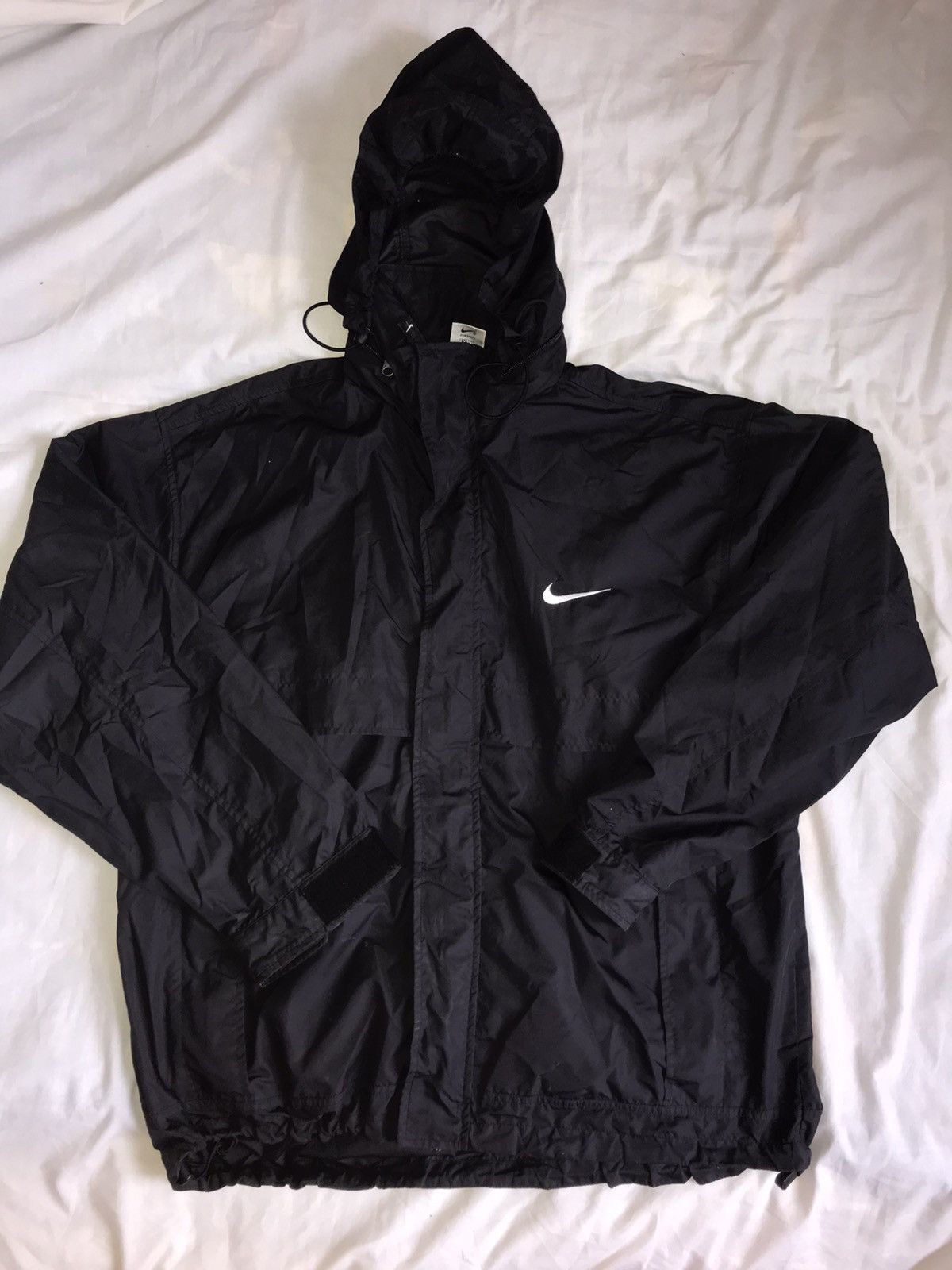Nike × Nike Acg × Vintage Nike Clima Fit Windbreaker Jacket Black Grailed