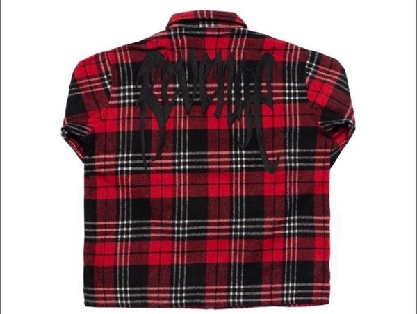 Revenge Revenge red flannel zip up xl | Grailed