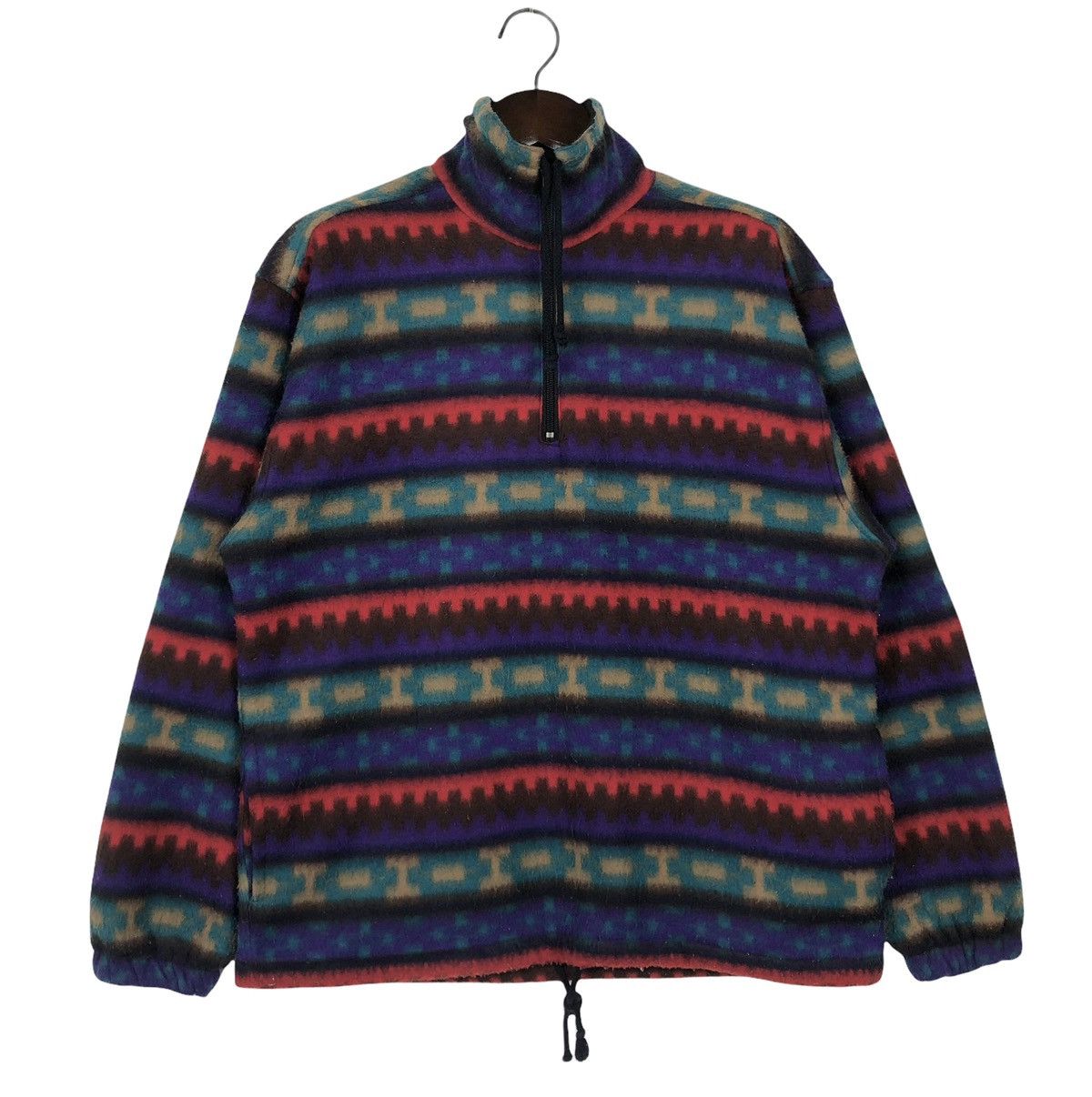 Native × Vintage Vintage Rowena Native Aztec Fleece Jacket | Grailed