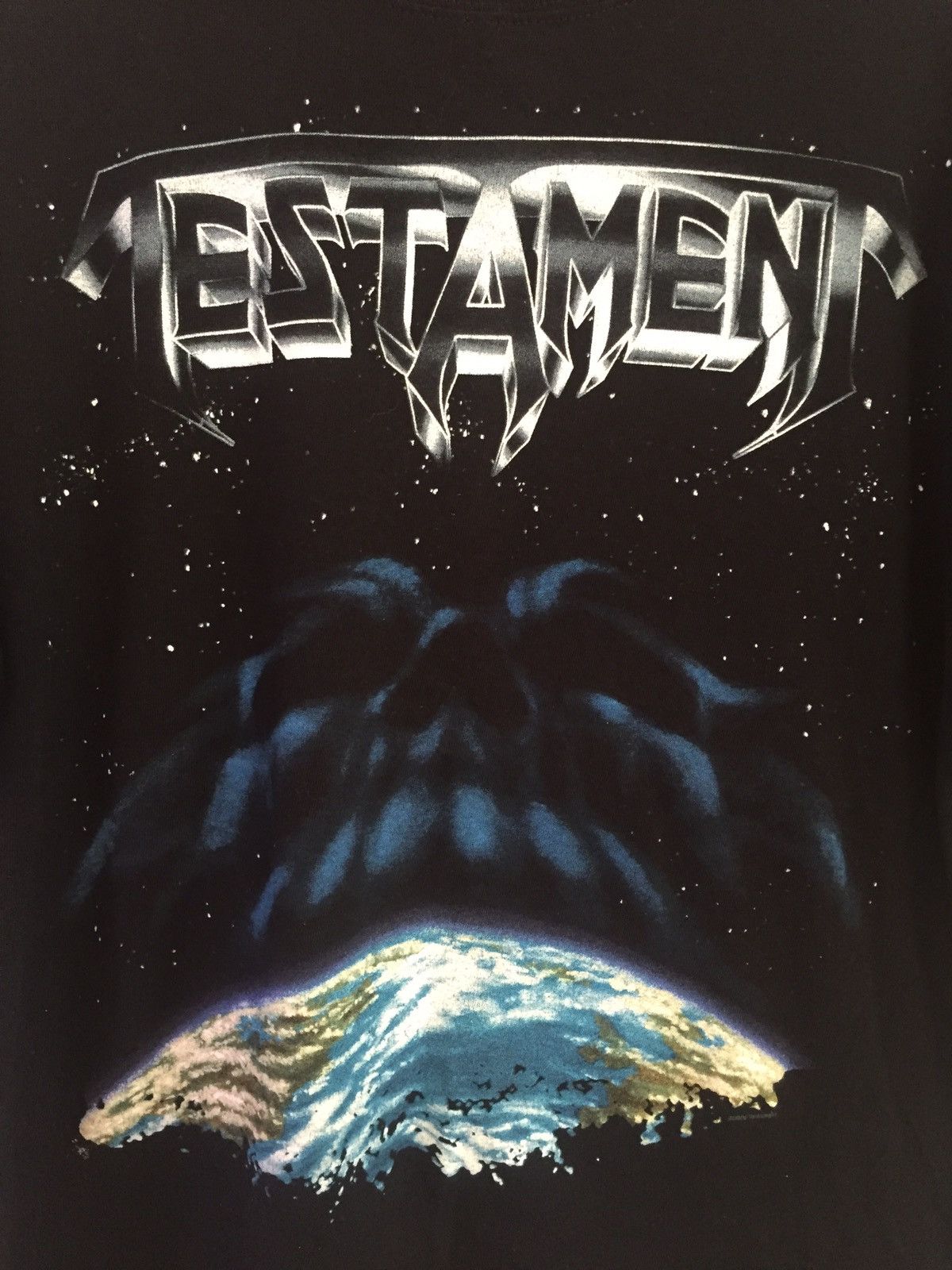 Vintage testament The New Order tee band concert tour black | Grailed
