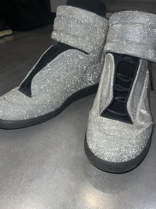 Maison Margiela Maison Margiela Glitter Future High-Top Sneakers | Grailed