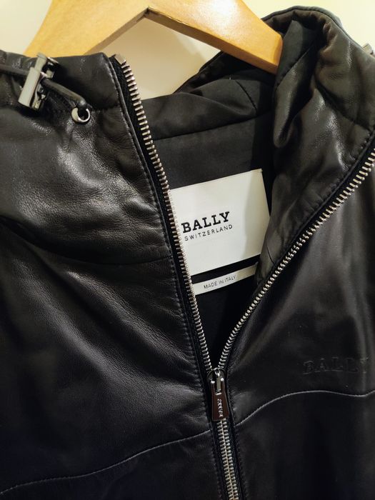 Bally Bally Leather Jacket with Hood | Grailed