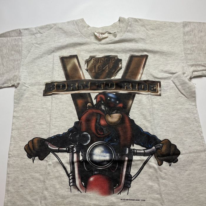 Vintage Vintage Looney Tunes Yosemite Sam Motorcycle T-Shirt | Grailed