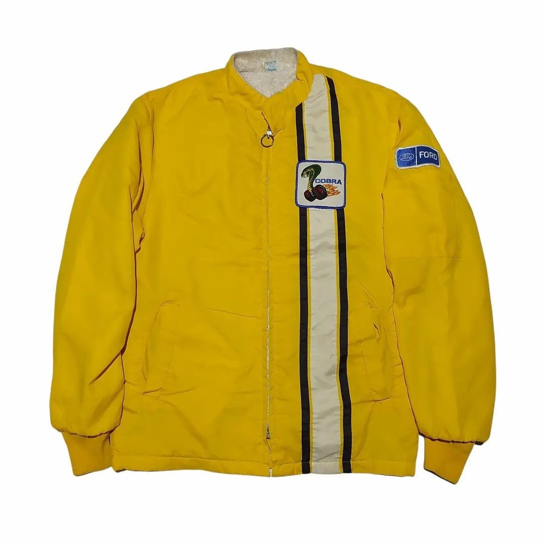 Vintage Vintage 70s Ford Cobra Shelby Racing Jacket Sherpa Lined | Grailed