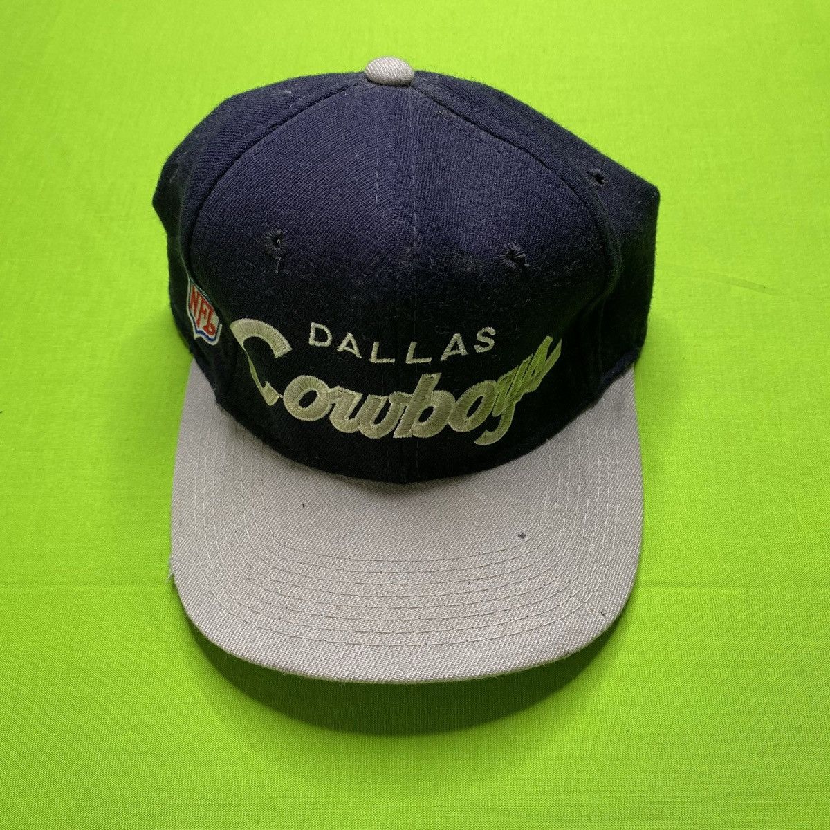 Vintage Vintage Dallas cowboys script logo fitted hat | Grailed