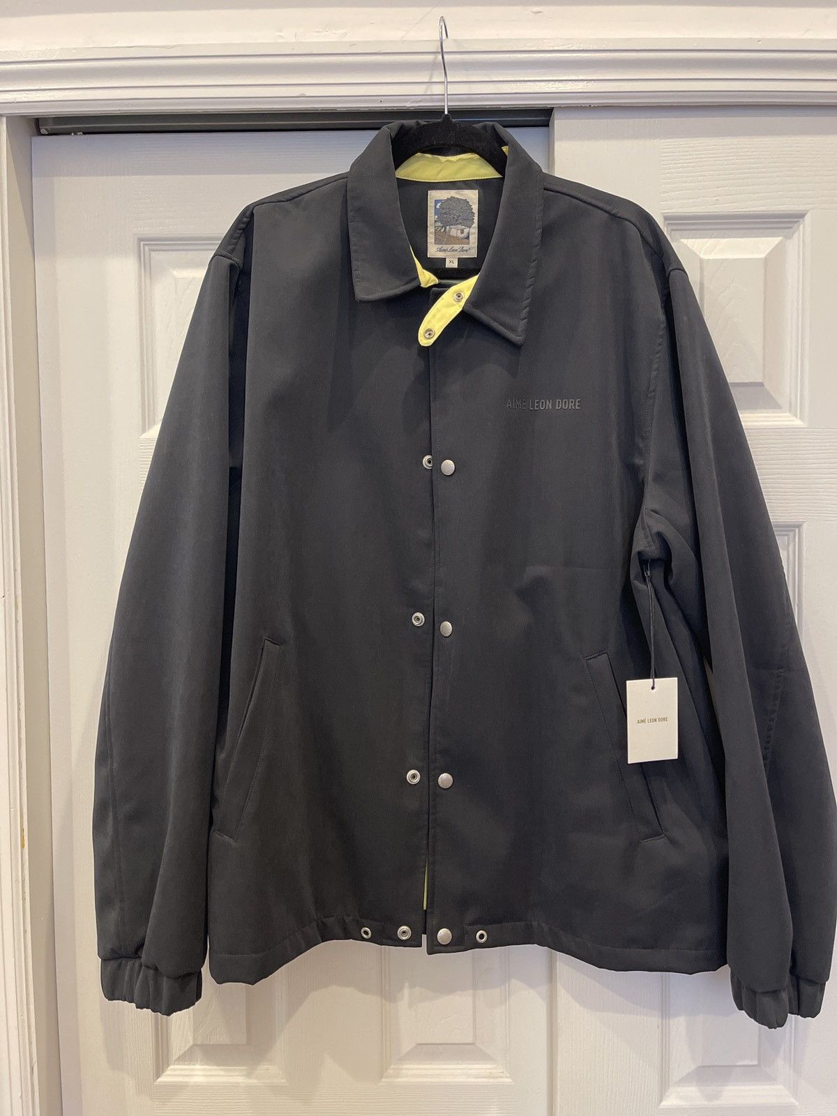 Aime Leon Dore SS21 Coach’s Jacket (Jet Black) | Grailed