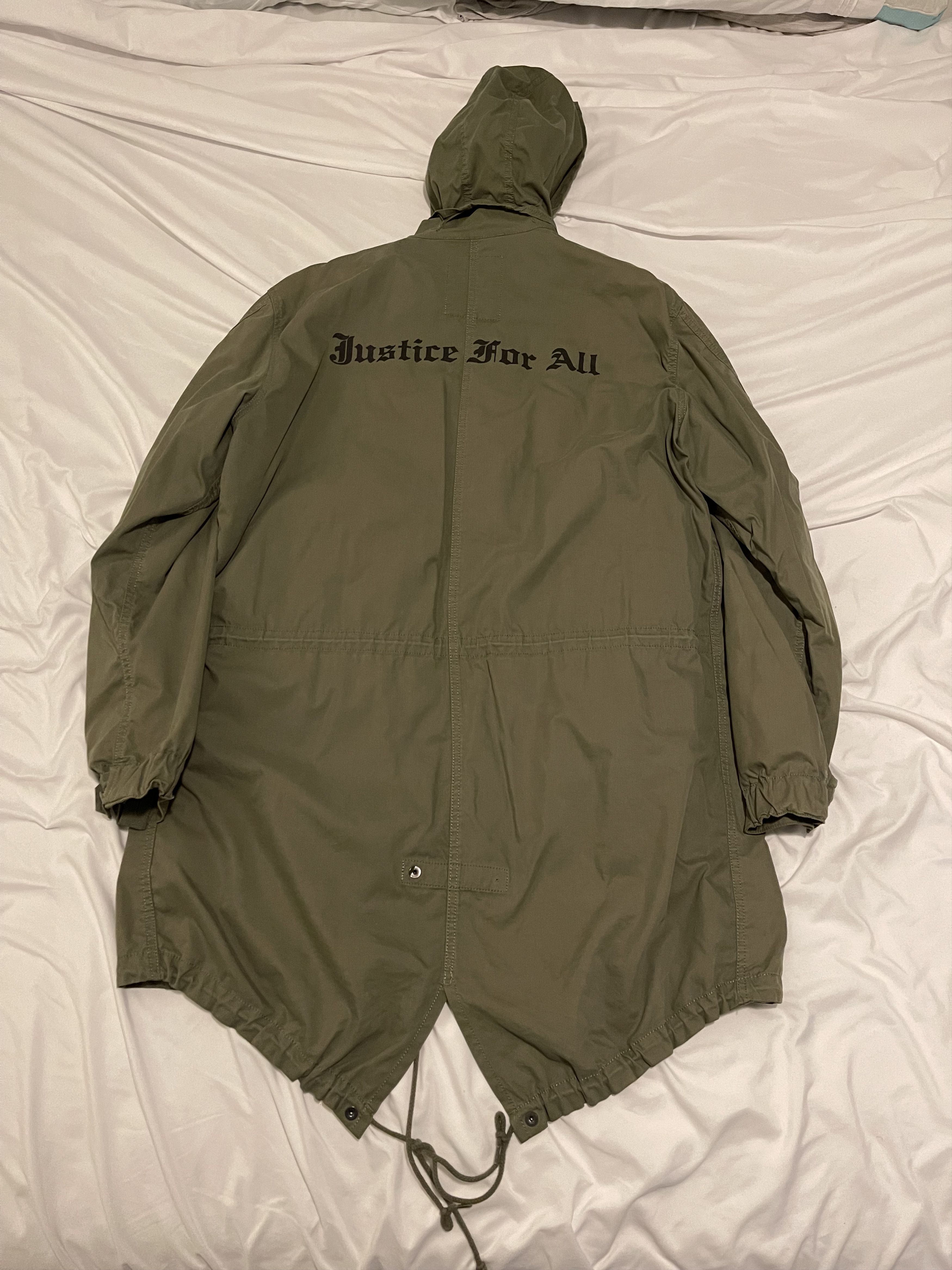 Supreme SUPREME FW15 FISHTAIL PARKA JUSTICE FOR ALL | Grailed