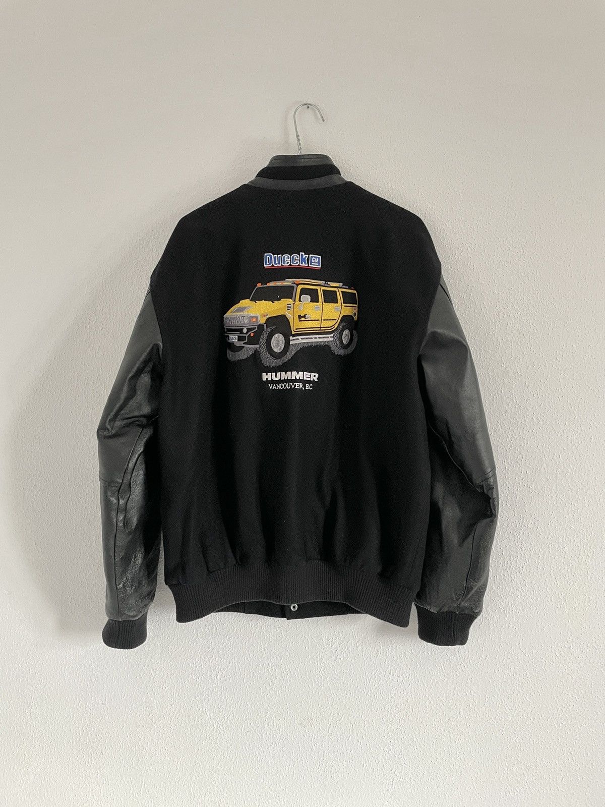 Vintage hummer truck embroidery varsity jacket | Grailed
