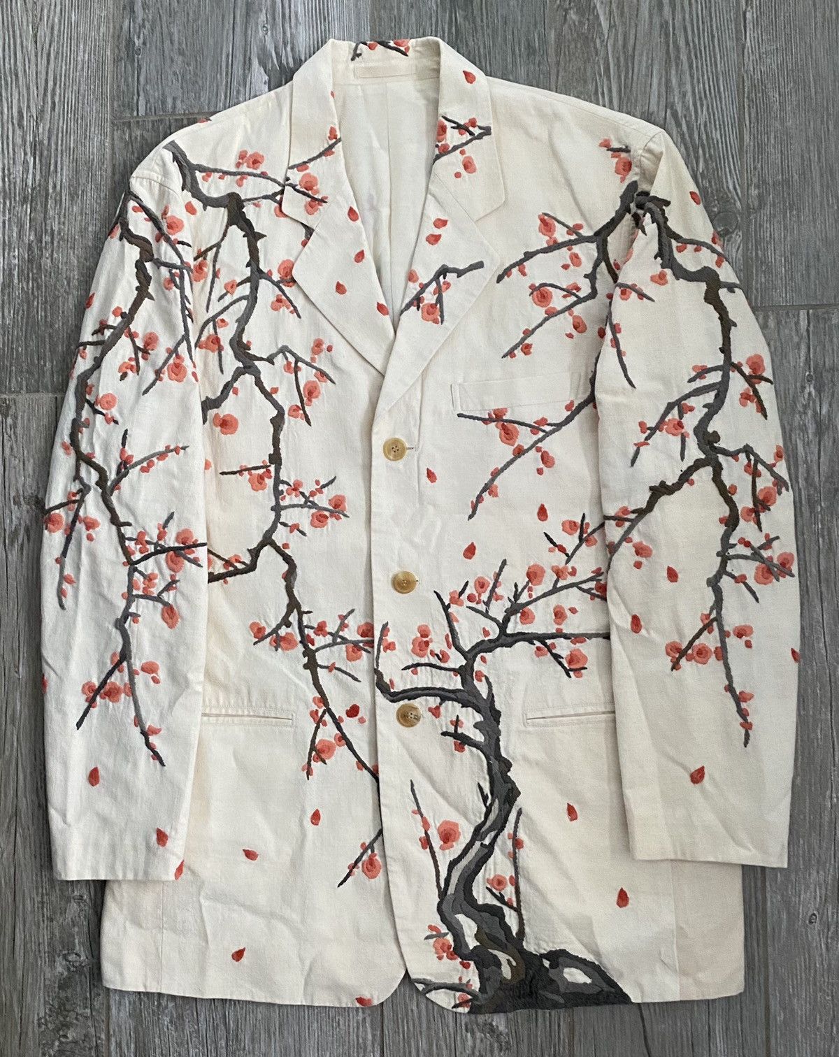 Issey Miyake SS1995 Issey Miyake Embroidered Sakura Tree Archival ...