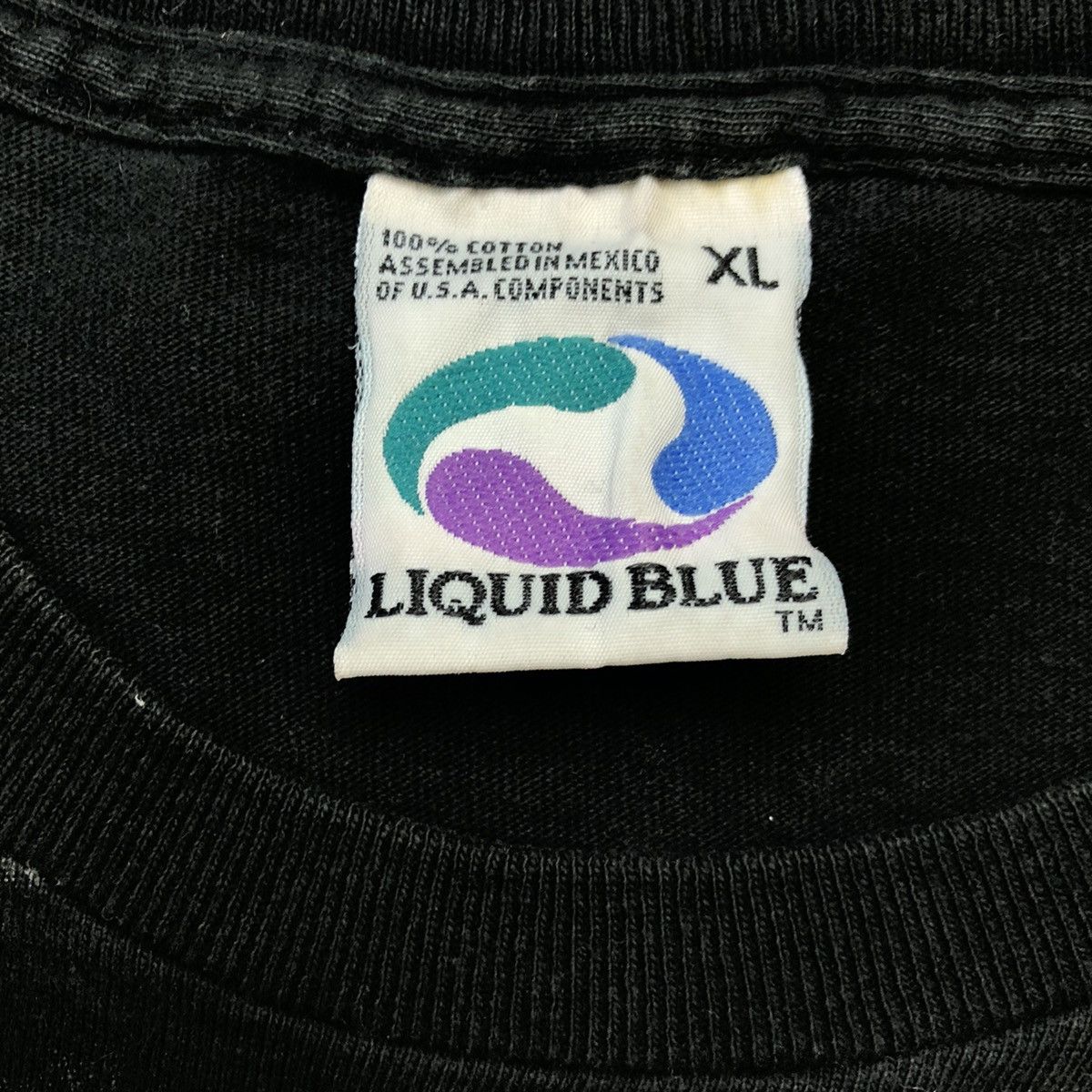 Vintage Vintage 1998 Liquid Blue White Tiger Animal Tee | Grailed