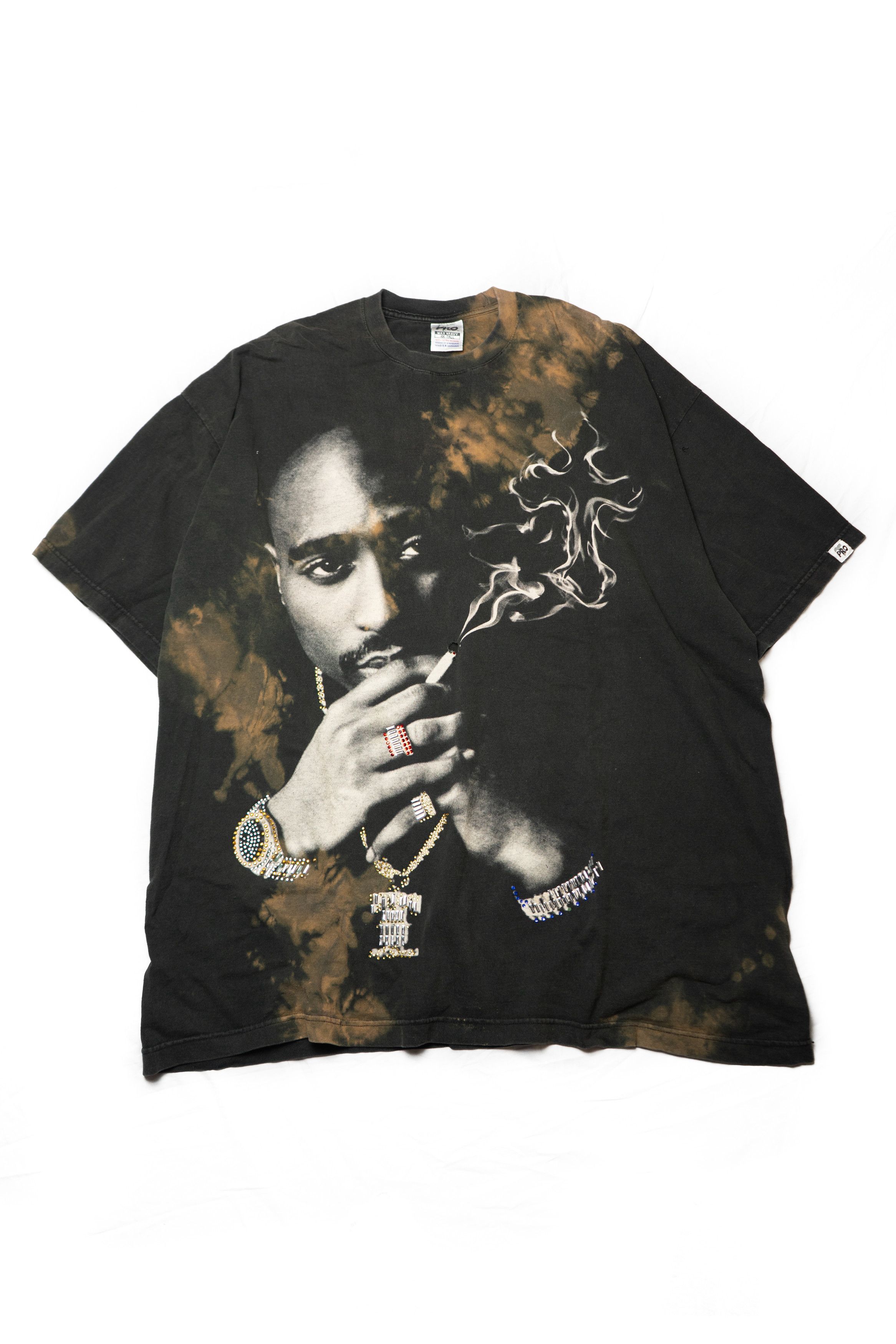Rap Tees × Vintage Vintage 90s Tupac Shakur 2Pac Bedazzled Rap Tee ...