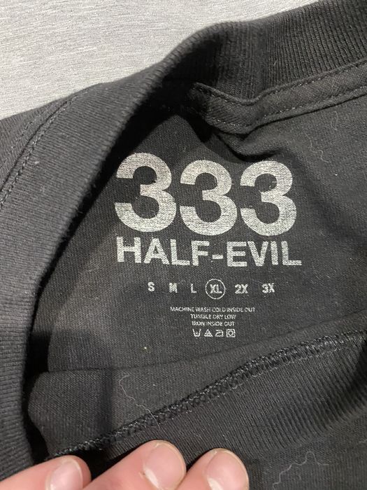 Half Evil Half evil reaper 333 logo tee | Grailed