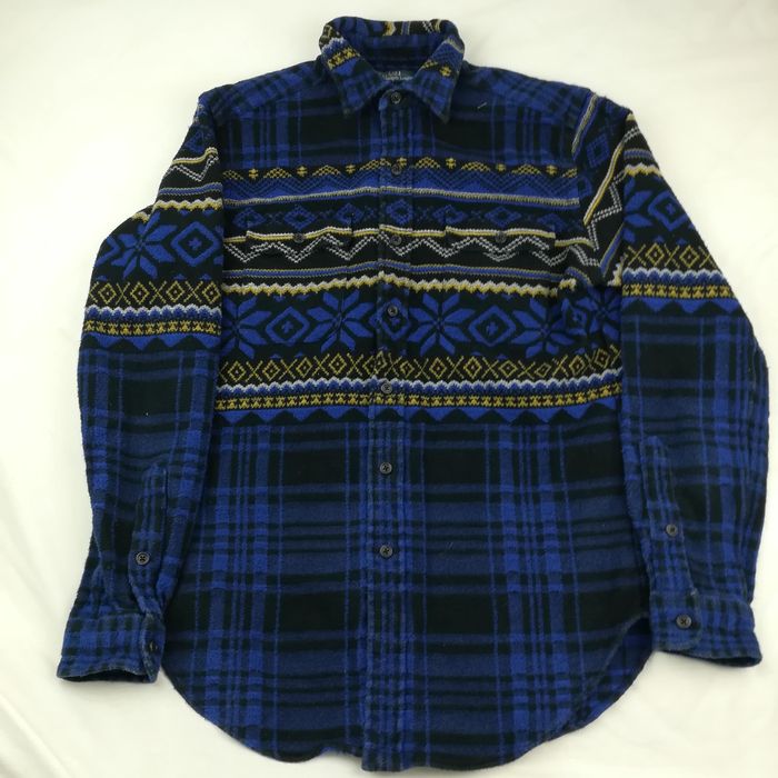Ralph Lauren Polo Ralph Lauren Southwestern Aztec Flannel Shirt Snow ...