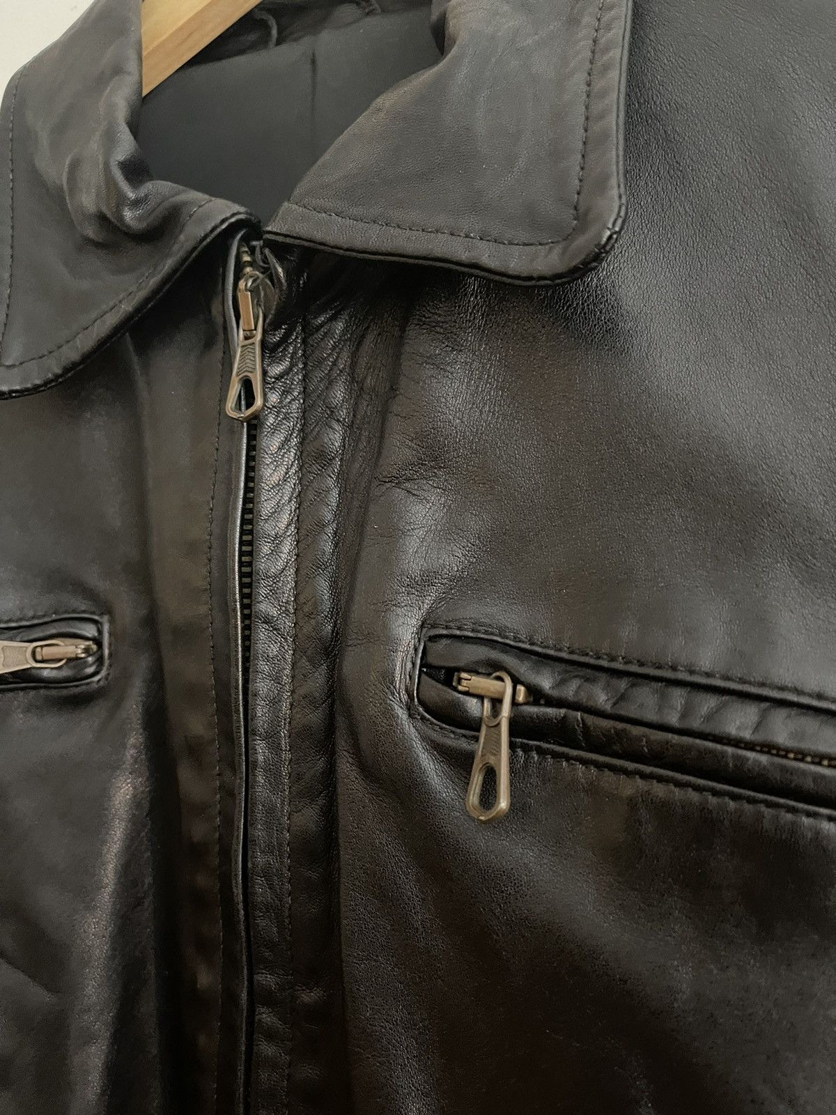 Leather Jacket × Vintage Structured Cropped Leather Jacket | Grailed