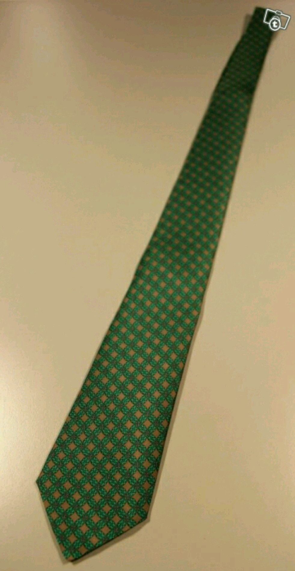 Hermes Green hermes pattern tie | Grailed