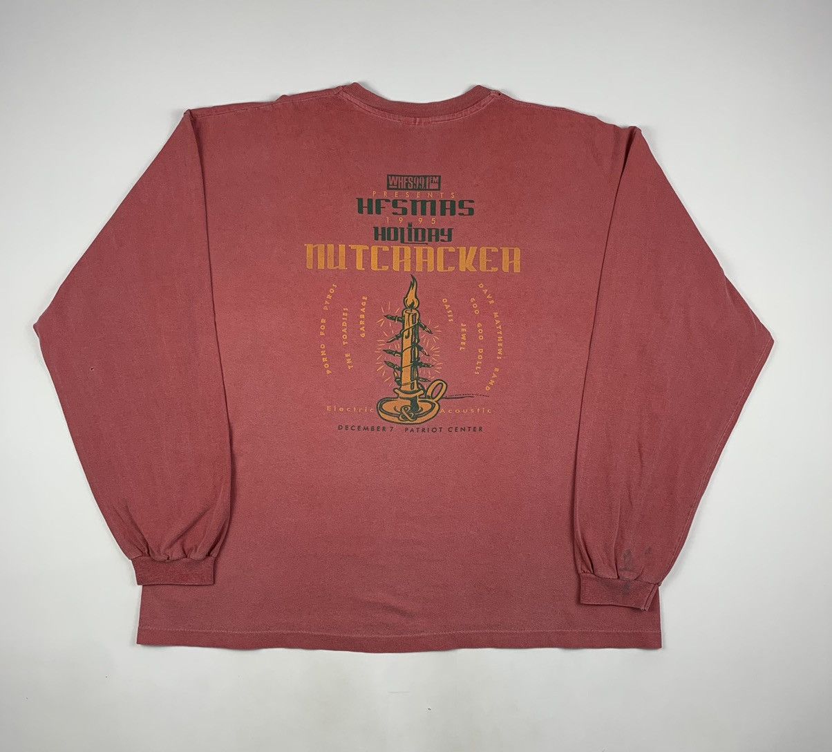 Band Tees × Vintage Vintage ‘95 WHFS Holiday Nutcracker oasis garbage t ...