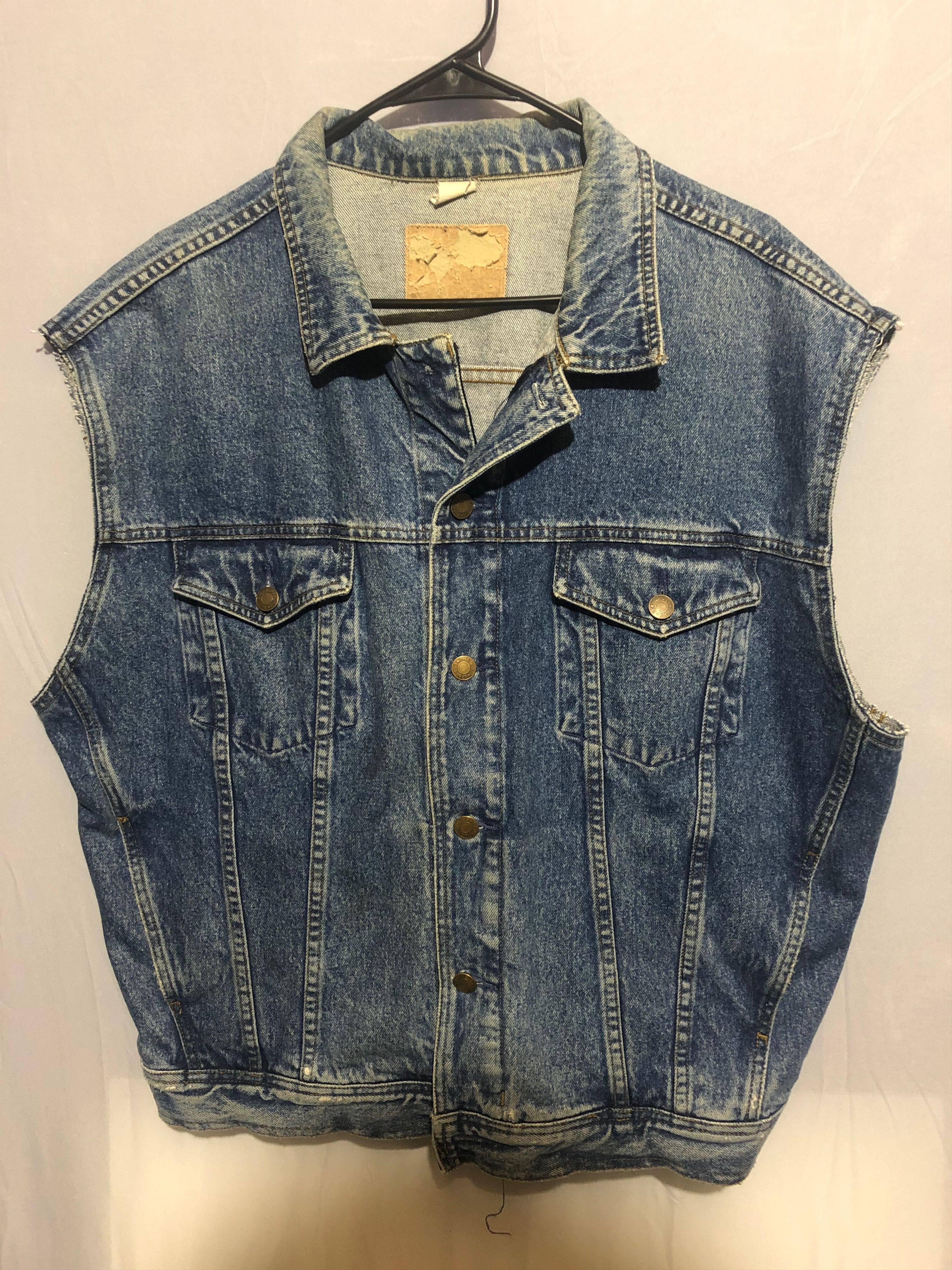 Vintage Vintage Gap Denim Cut Off Jacket Size XL | Grailed
