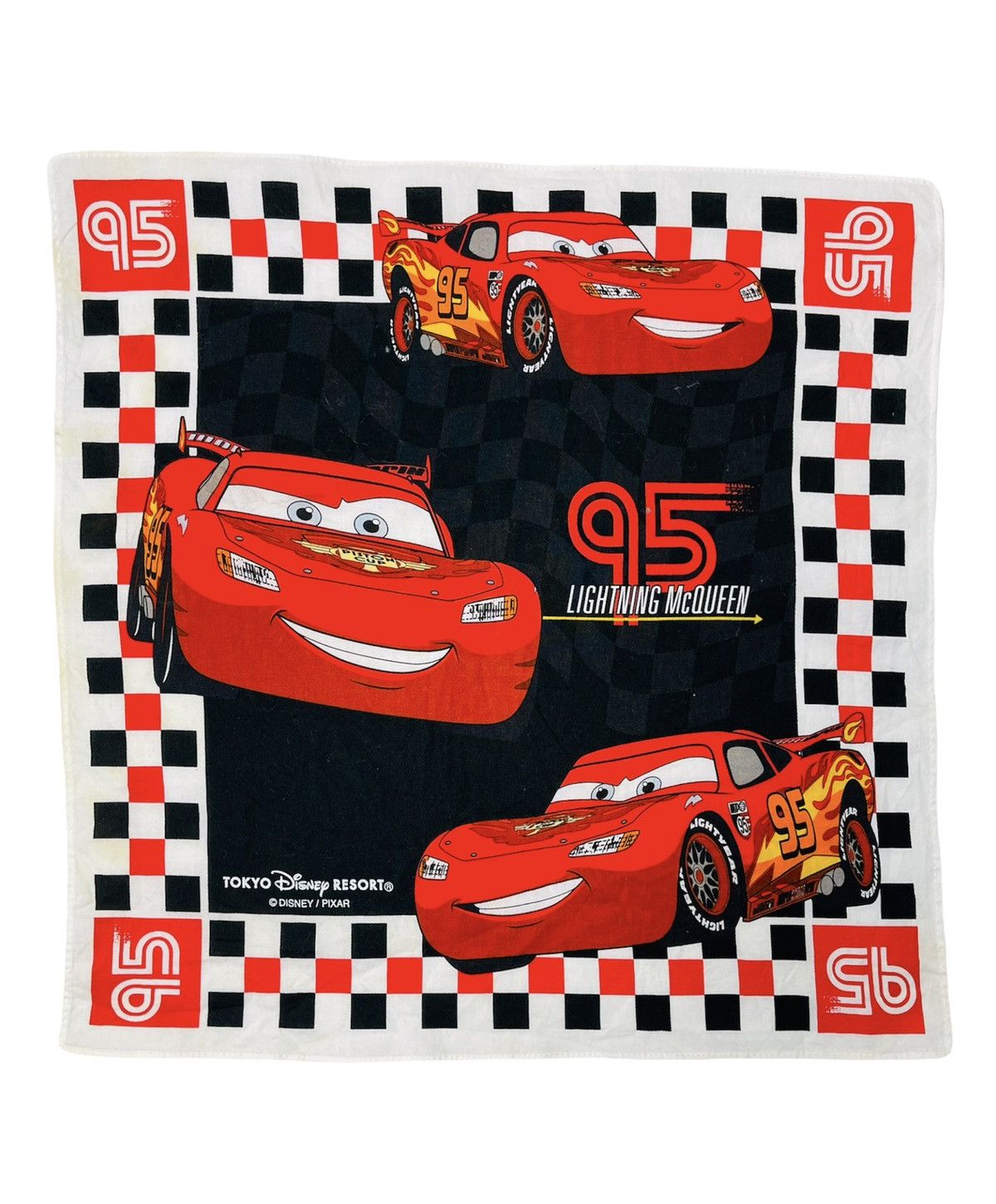 Disney × Vintage Disney Cars Scarf Handkerchief Neckerchief Bandana ...