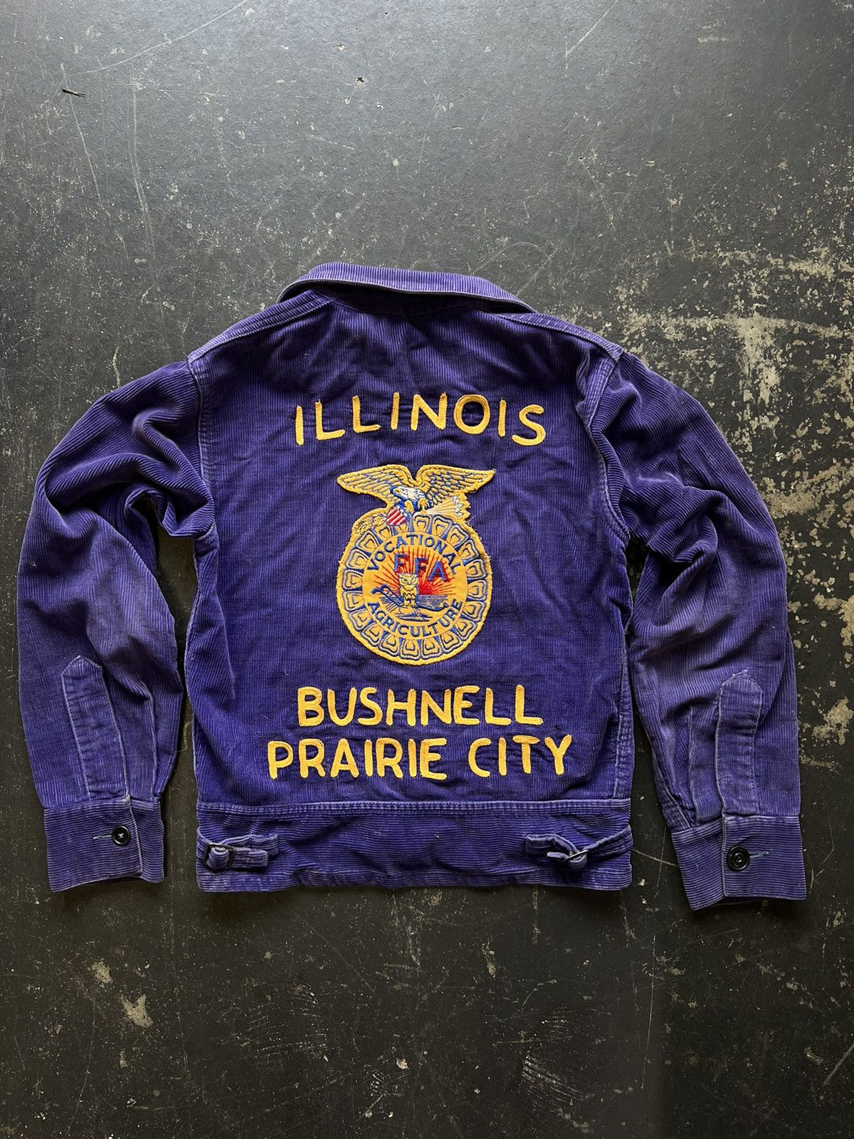 Vintage Vintage 50’s Chain Stitch FFA Blue Corduroy Illinois Jacket ...