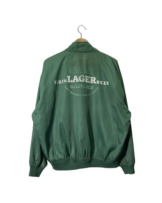 Vintage VINTAGE KIRIN LAGER BEER BOMBER JACKET | Grailed