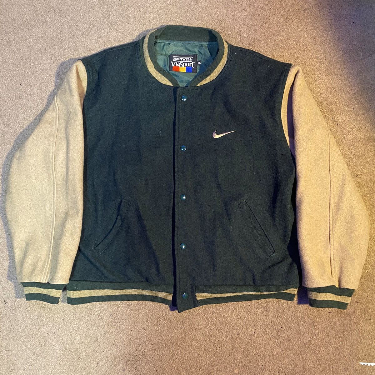 Nike Vintage Nike Hartwell ViaSport Varsity Jacket | Grailed