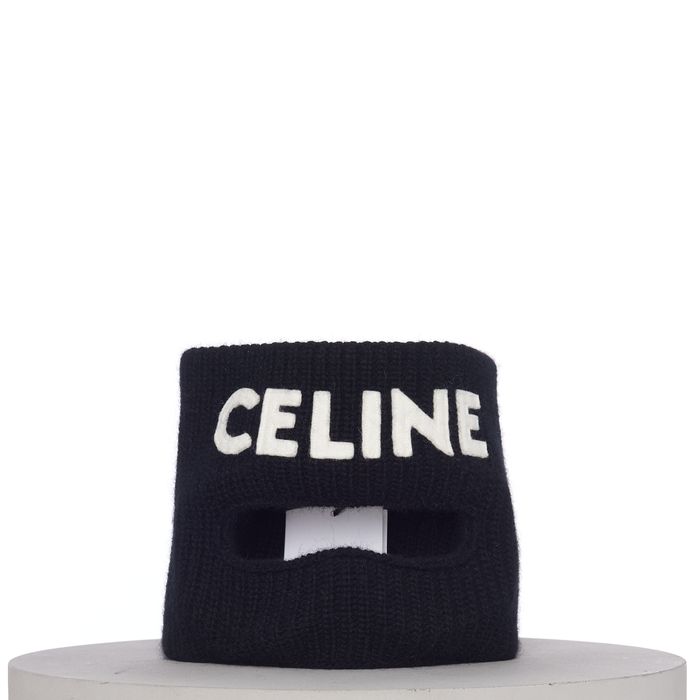 Celine Embroidered Wool Mask | Grailed