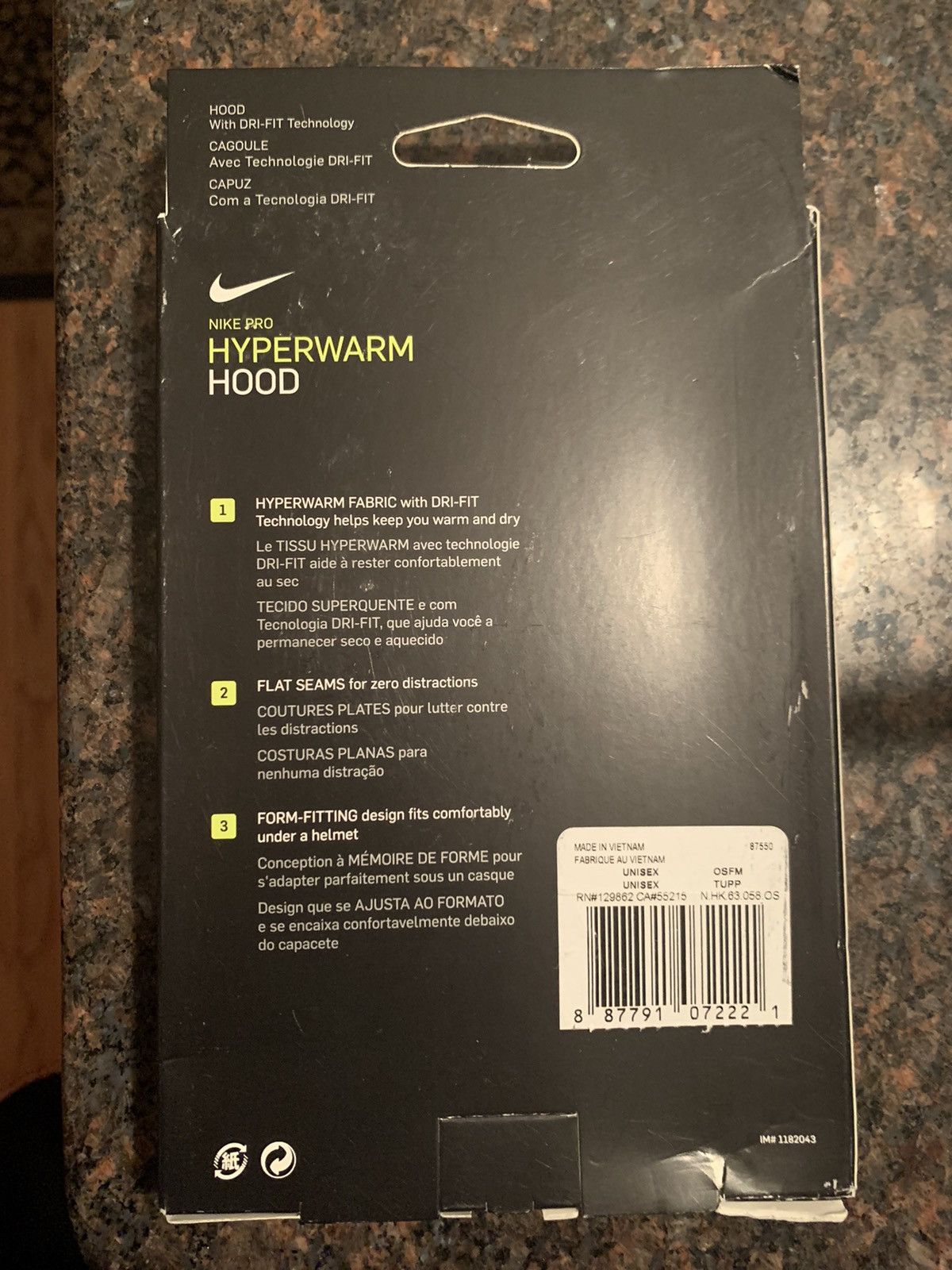 Nike 2X Black and Grey Hyperwarm Hood Balaclava Pooh Shiesty | Grailed