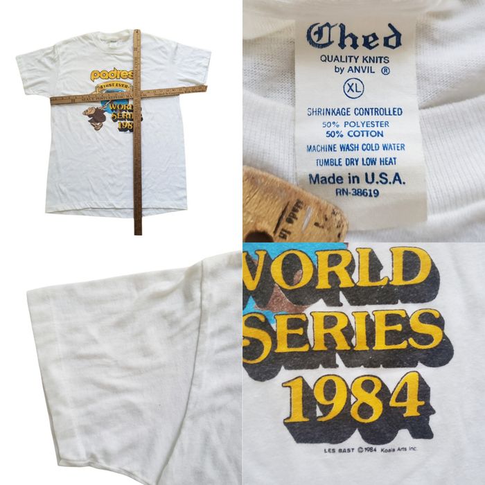 Vintage VTG Rare 80s San Diego Padres 1984 World Series shirt Ched ...