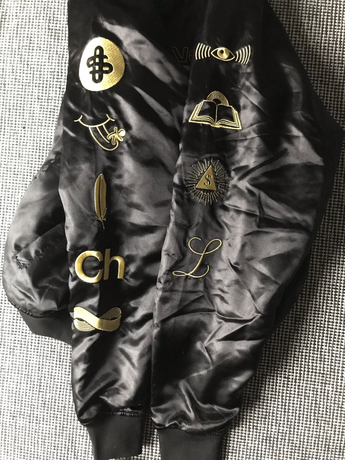 Band Tees × Rock Band Arcade Fire Everything Now Tour Bomber Jacket ...