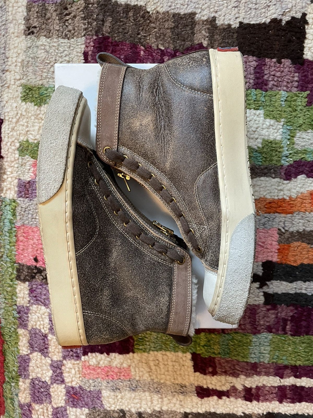 Visvim Shearling Skagway Hi-Folk | Grailed