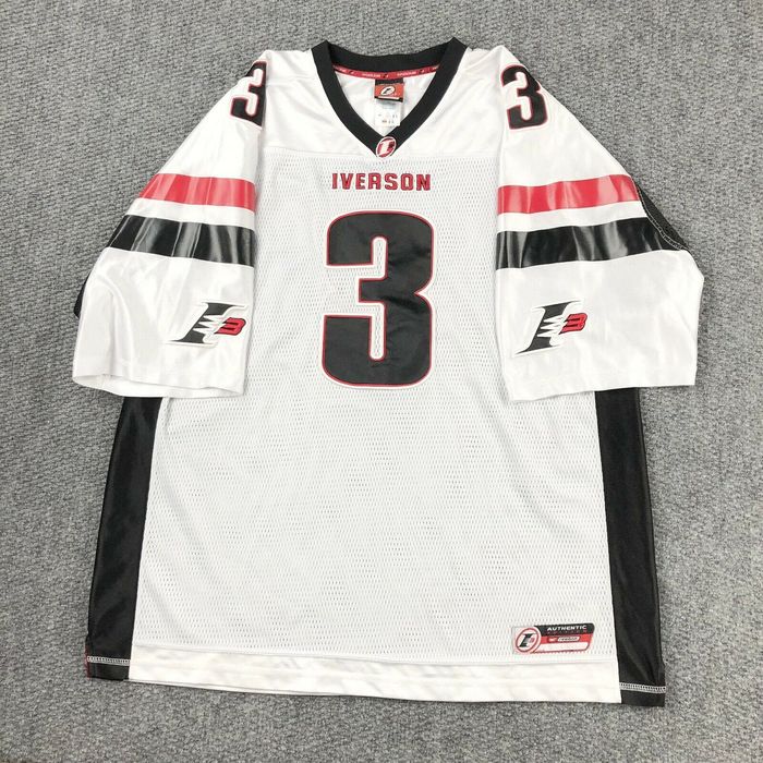 Reebok #3 Allen Iverson Limited Edition Reebok Football Jersey NBA Sewn ...