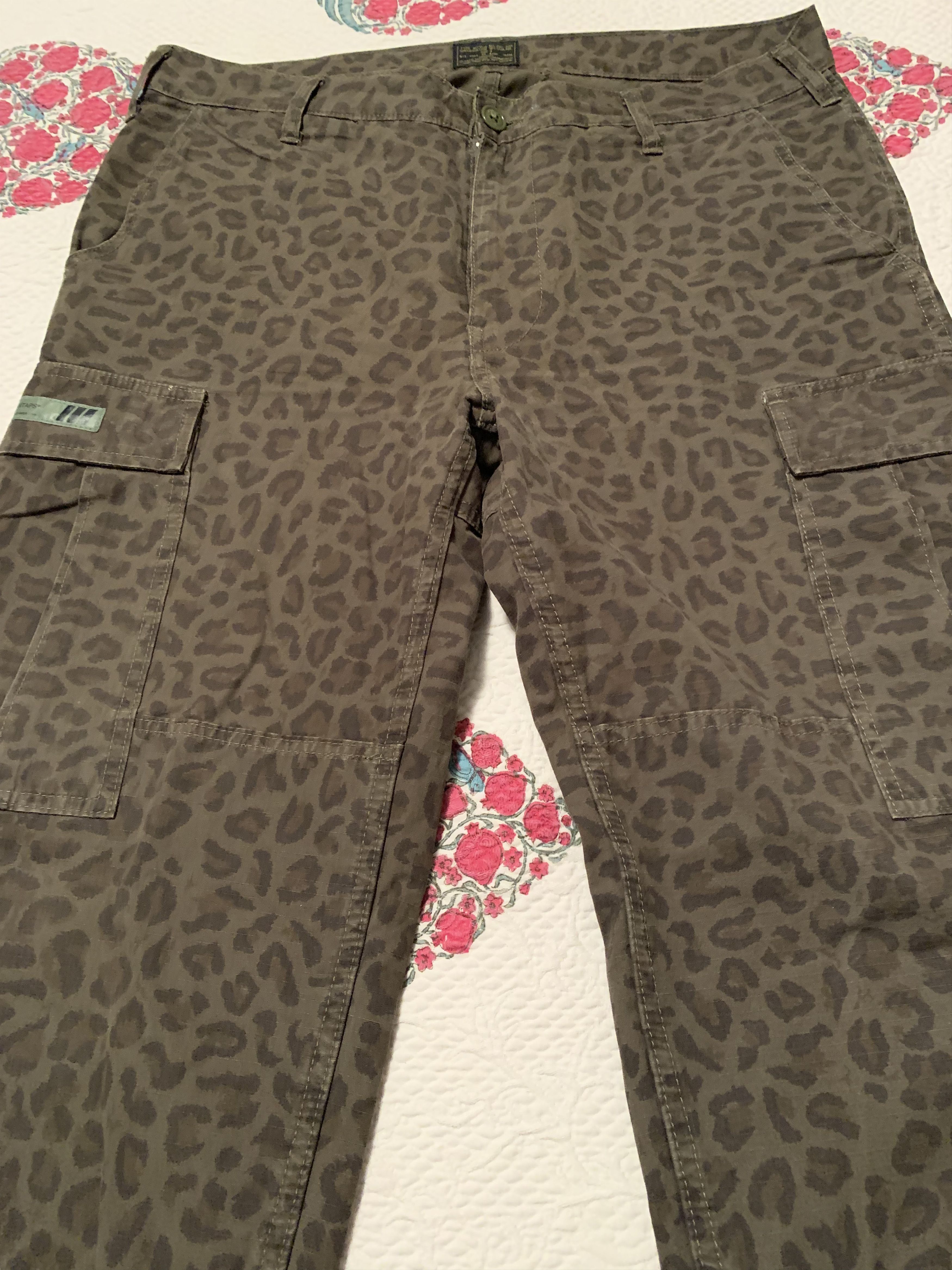 Wtaps Leopard print rip stop cargo pants | Grailed