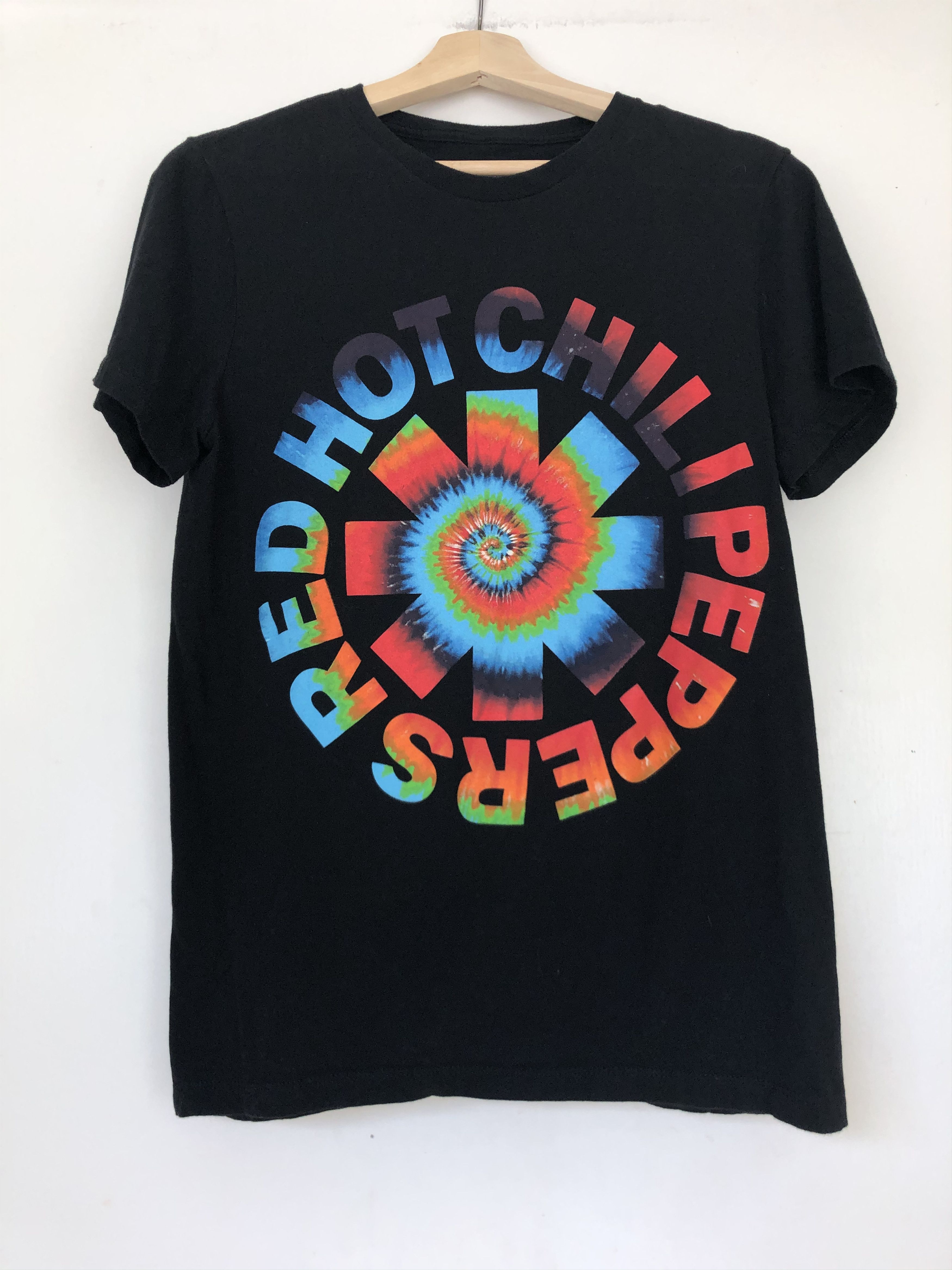 Band Tees × Rock Band × Vintage Red Hot Chili Peppers Tie Dye Logo T ...