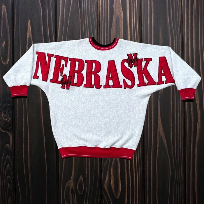 Vintage Vintage All Over Print Nebraska CornHuskers Sweatshirt | Grailed