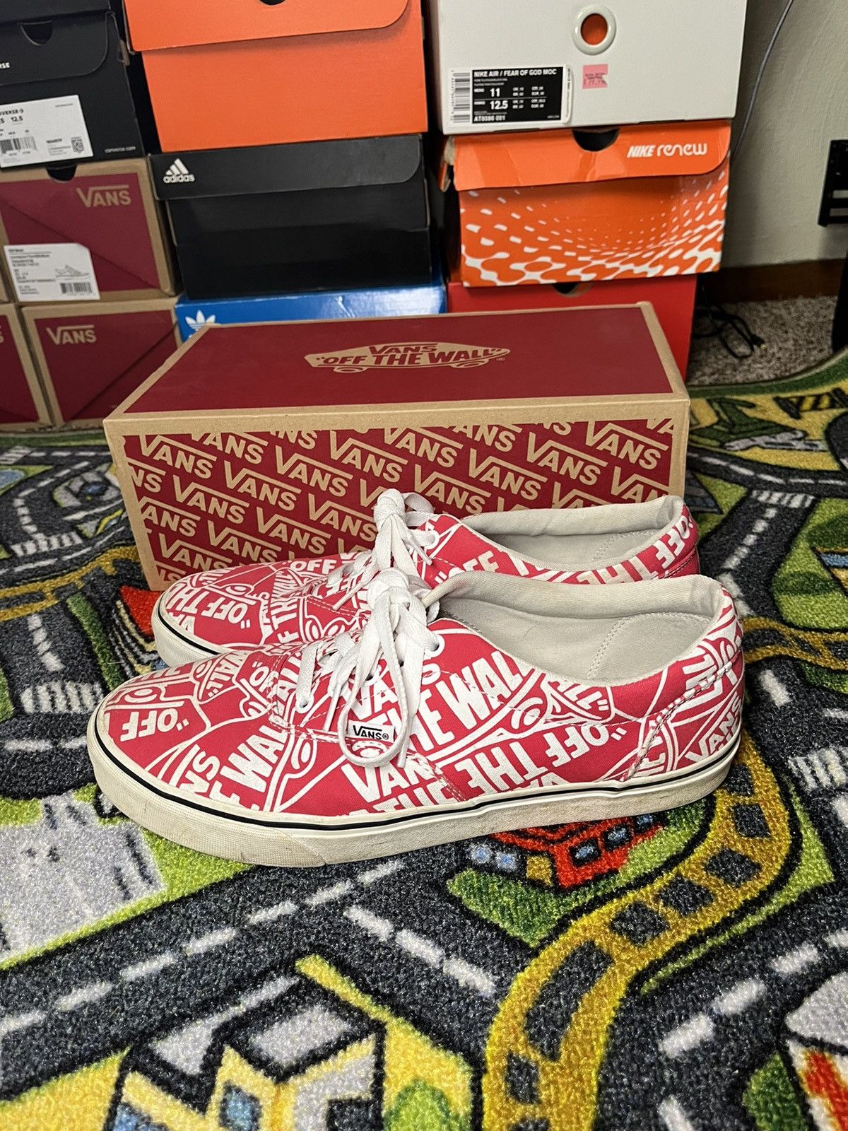 Vans Red and White Vans | Grailed