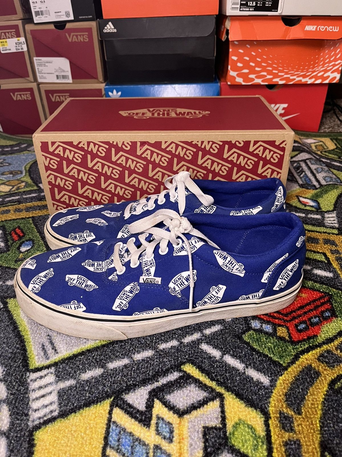 Vans Blue logo vans | Grailed