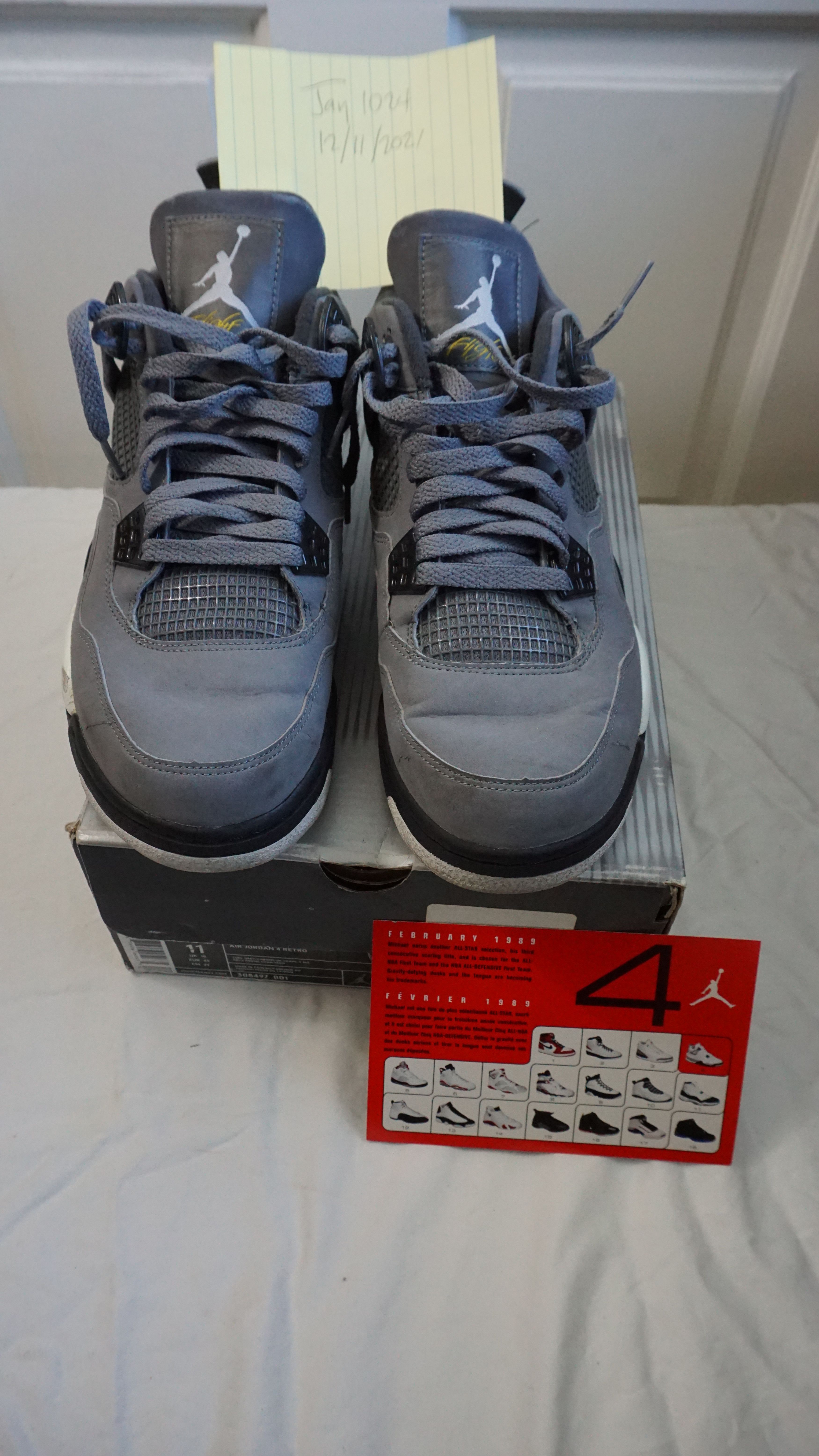 Nike Jordan 4 Cool Grey 2004 Release | Grailed
