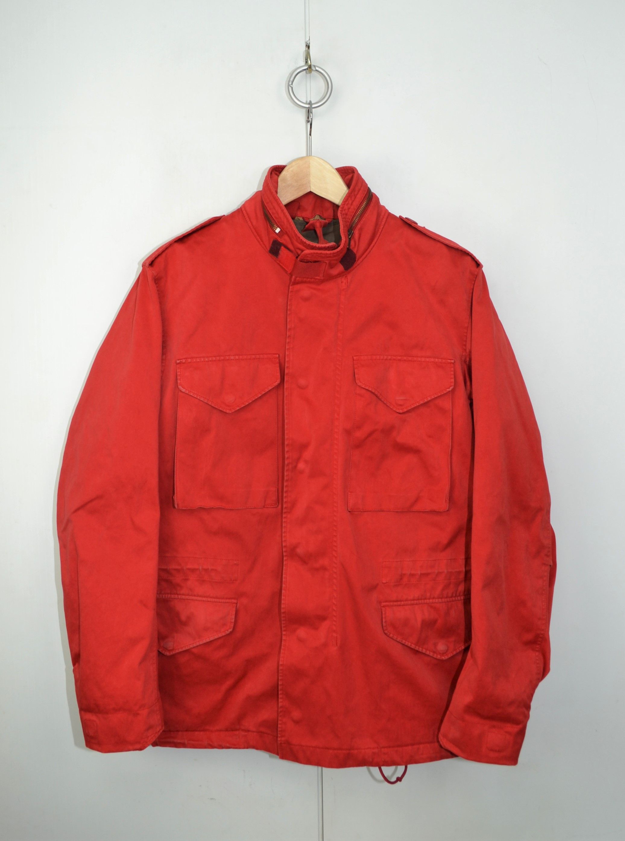 Ten C Ten C M65 Microfiber 46 S Red Field Jacket Down Lining | Grailed