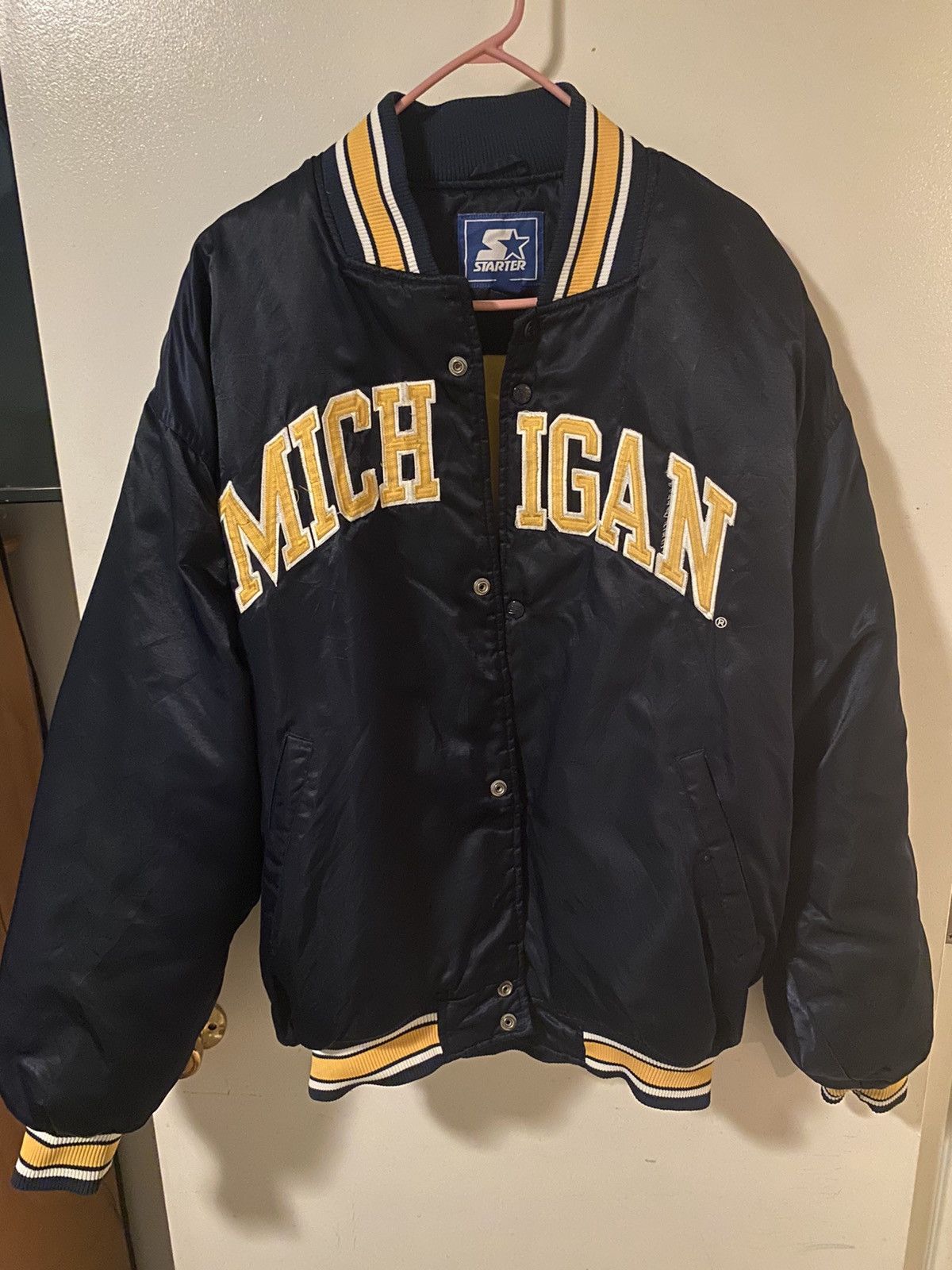Vintage Vintage University of Michigan Starter Jacket | Grailed