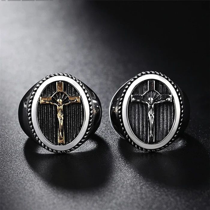 Custom Gothic Cross Jesus Ring Classic Christian Cross Ring Religi | Grailed