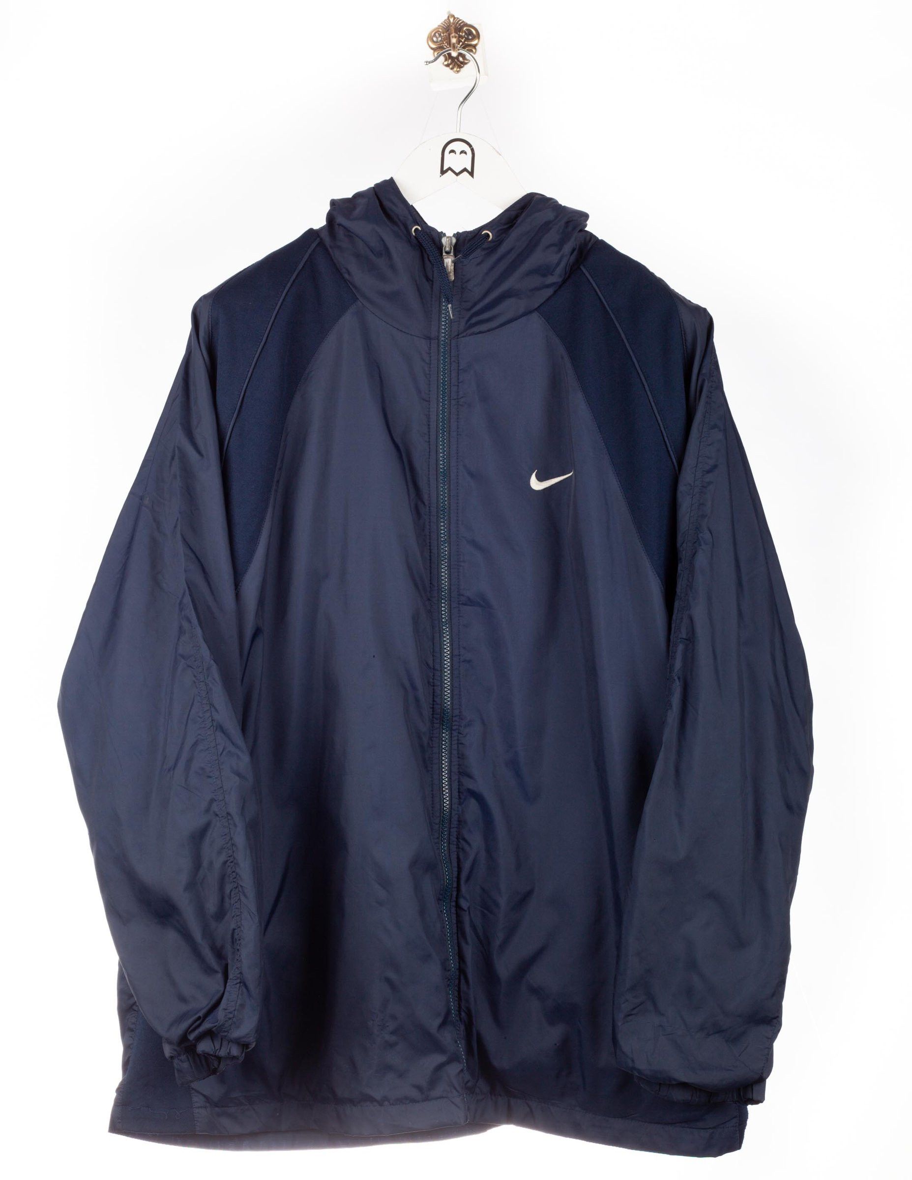Nike Vintage Nike Transition Jacket Logo Stick Navy | Grailed